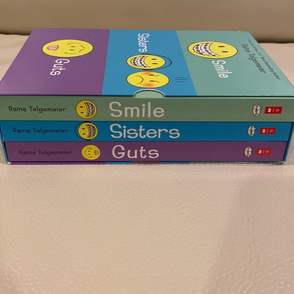 Other | 3book Set Smile Sisters And Guts All By Raina Telgemeir | Poshmark